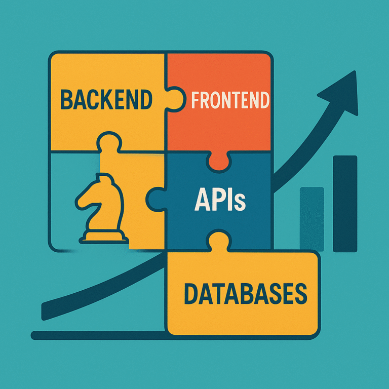 Backend, Frontend, APIs, and Databases – Explained Like a Business Strategy - Techno Stack Labs